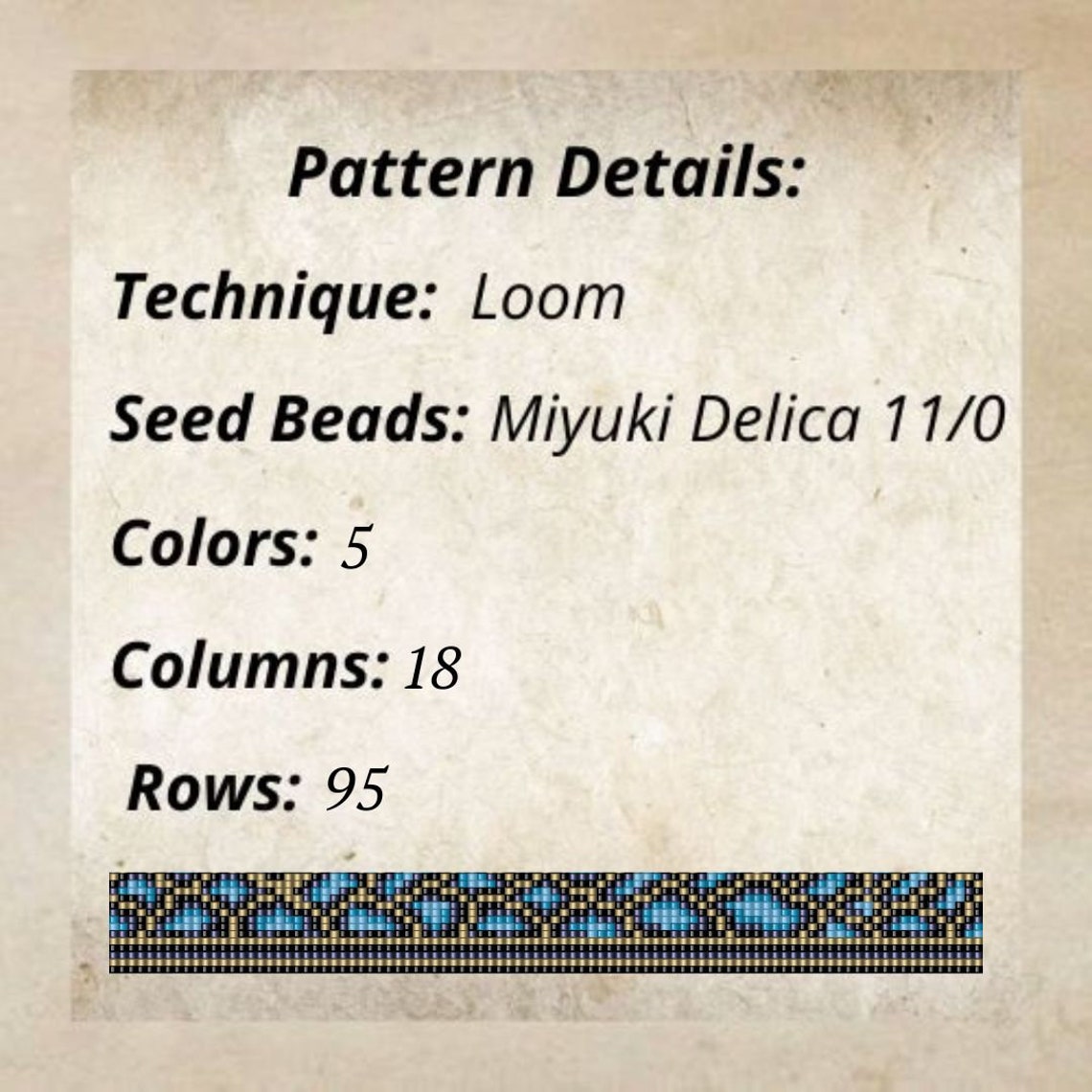 Serpent Loom Bracelet Patternpdf Pattern Bead - Etsy