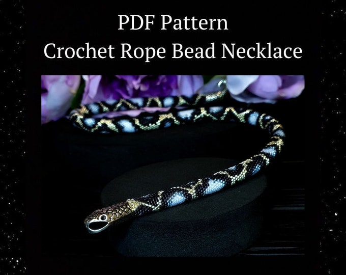 TUTORIAL: Florencia La Serpeinte Bead Crochet Snake - Etsy