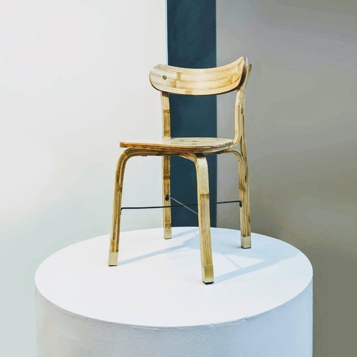 Bamboo Chair Bohemian Minimal Handmade Strong Sleek Coffee - Etsy