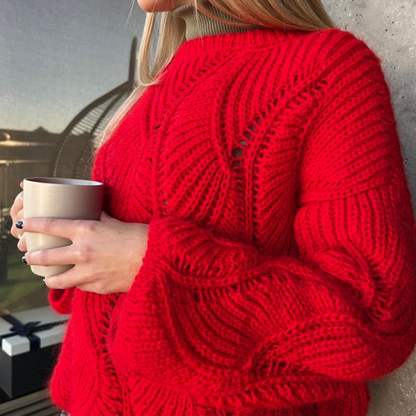 Hand Knit Sweater - Etsy