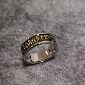 Viking Armanen Runes Ring - Etsy