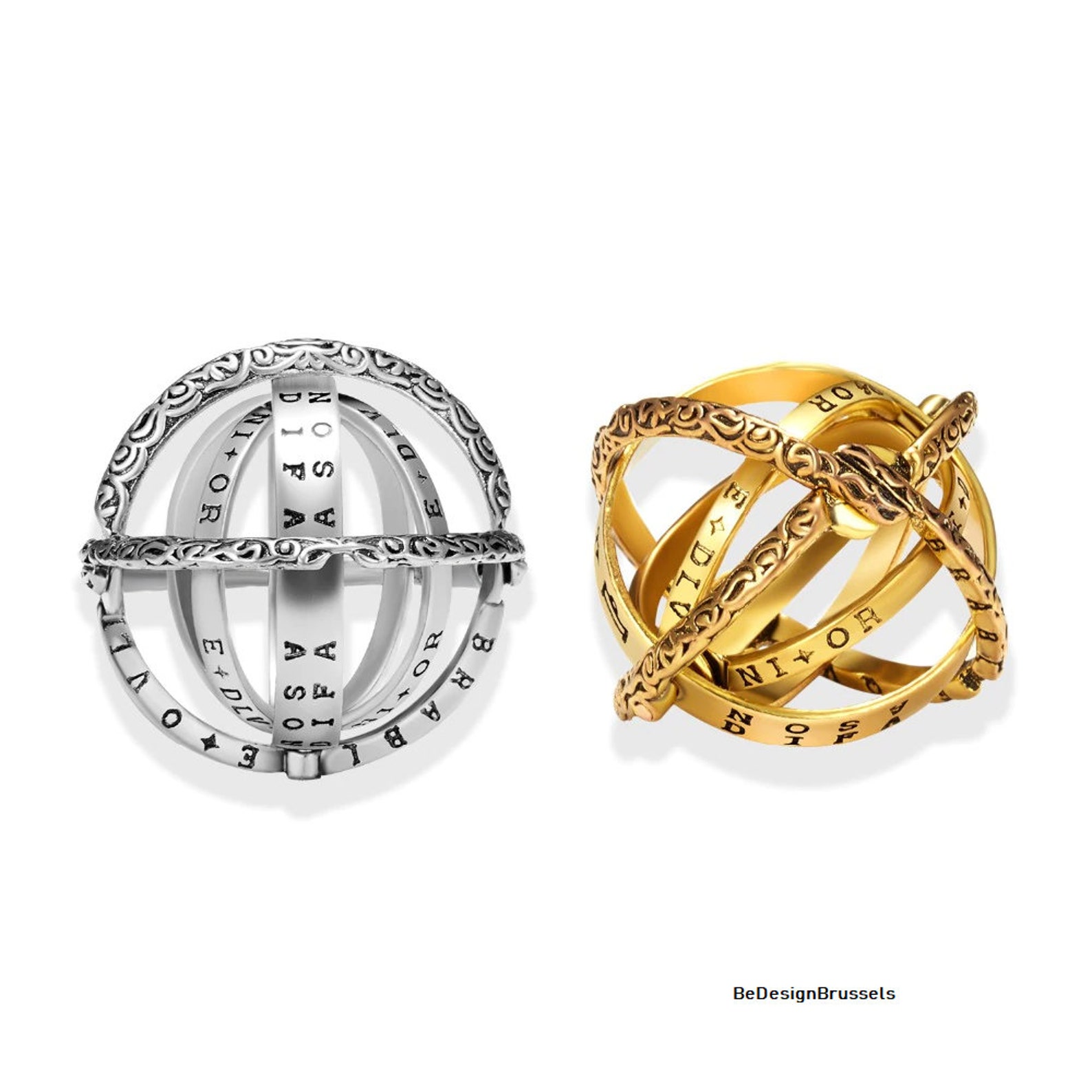 Astronomical Sphere Pendant Necklace and Ring | Etsy