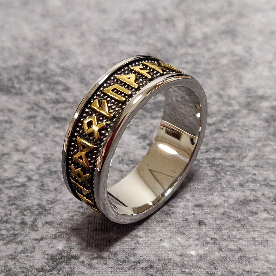 Viking Armanen Runes Ring - Etsy