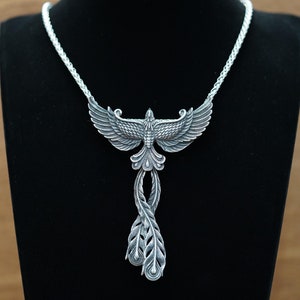 Rising Phoenix Pendant Necklace - Etsy