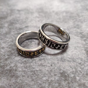 Viking Armanen Runes Ring - Etsy