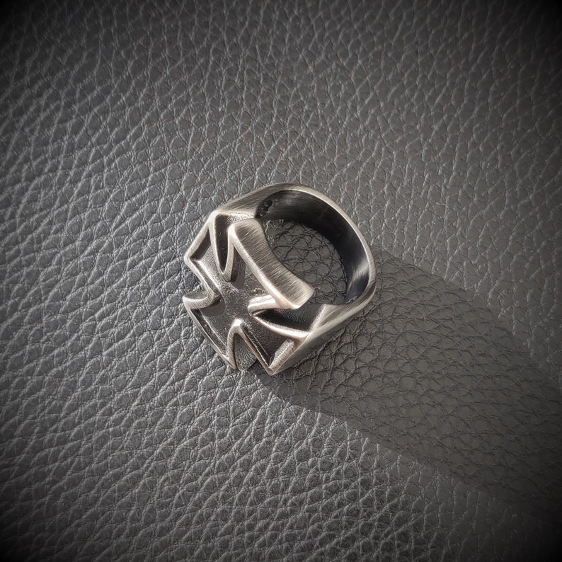 German Vintage Iron Cross Ring | Etsy