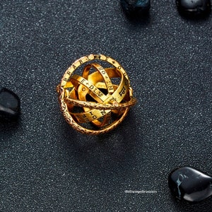 Astronomical Sphere Pendant Necklace and Ring - Etsy