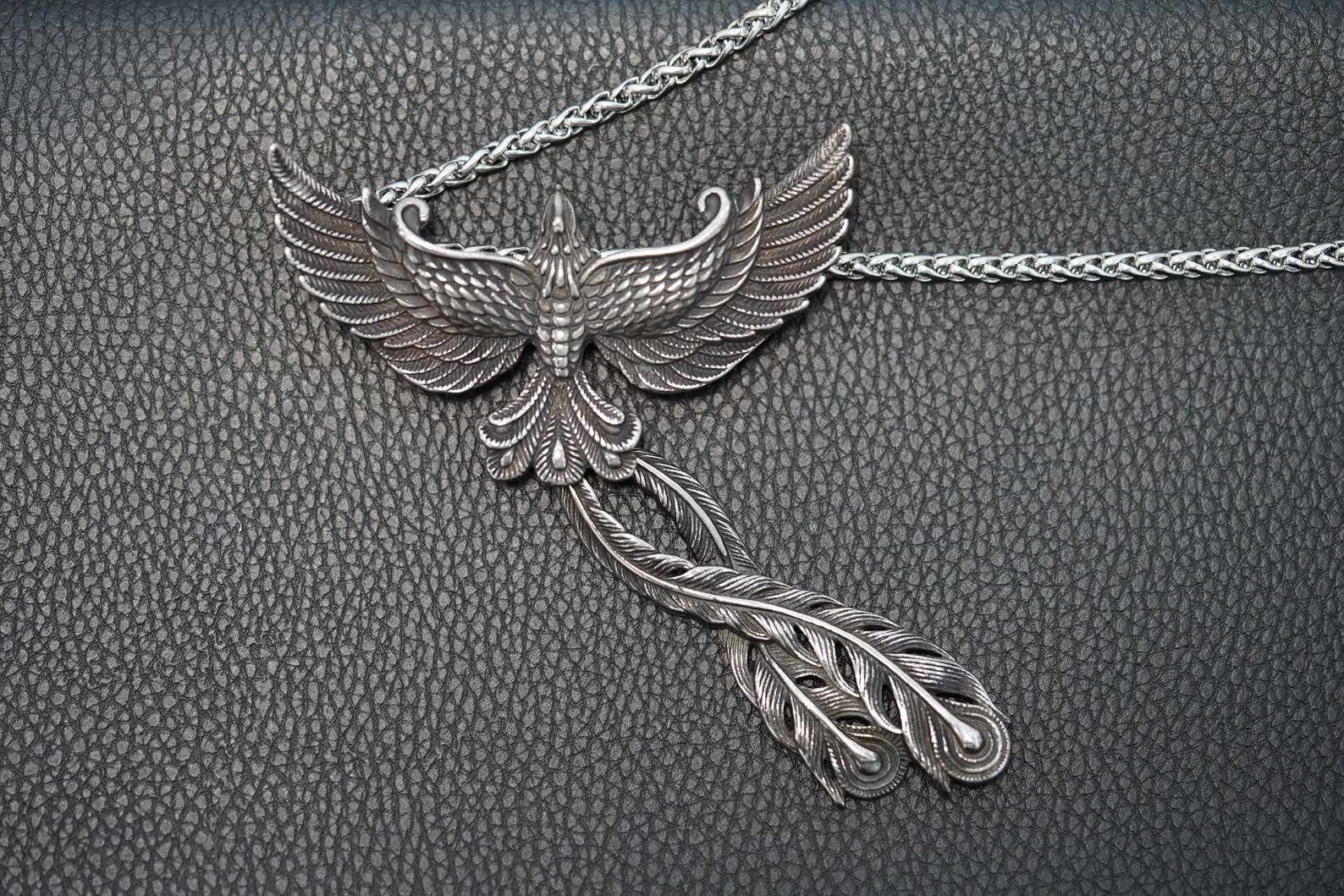 Rising Phoenix Pendant Necklace | Etsy