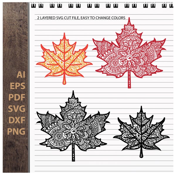 Maple Leaf Decal - Etsy