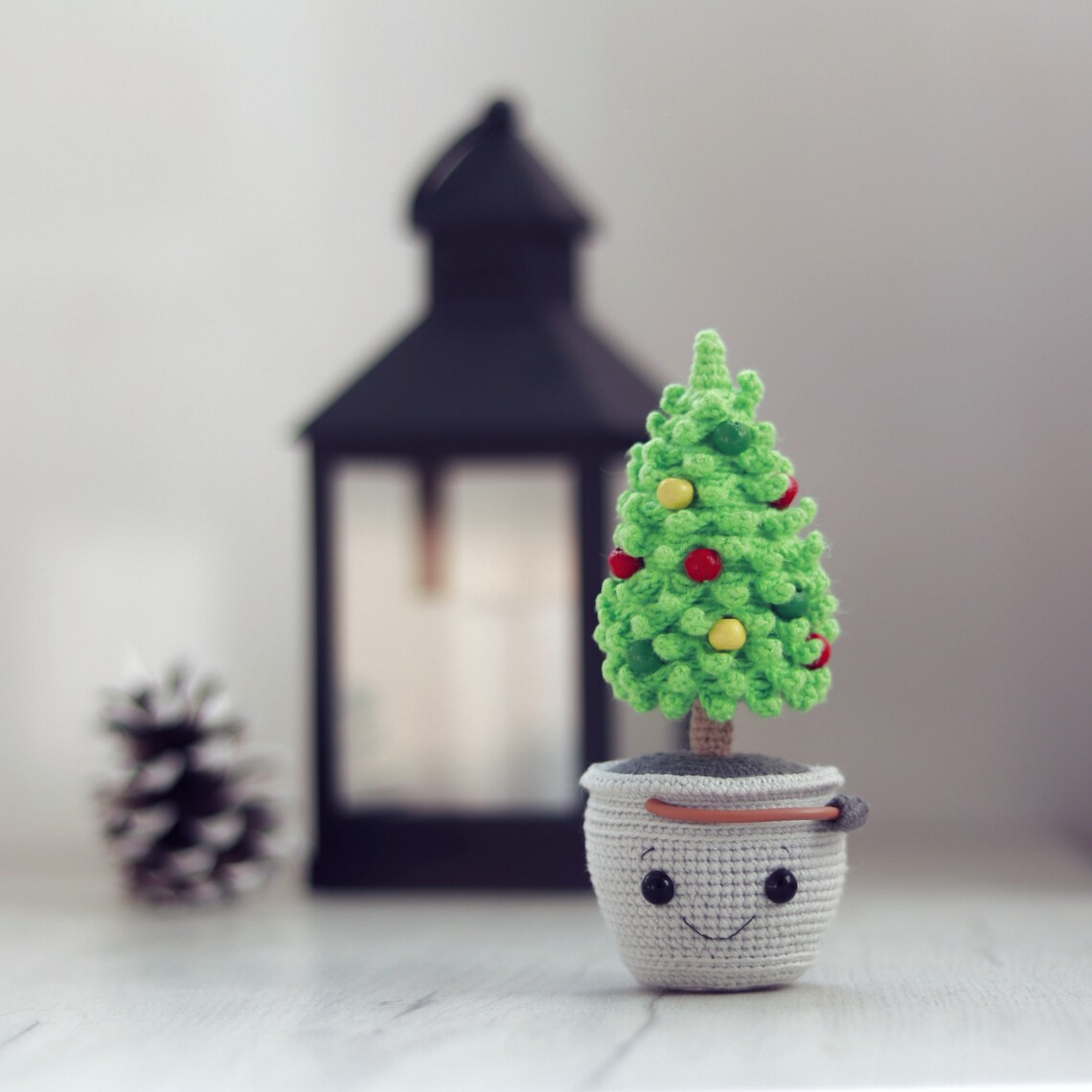 PATTERN Crochet Christmas Tree in a Pot New Year Amigurumi - Etsy