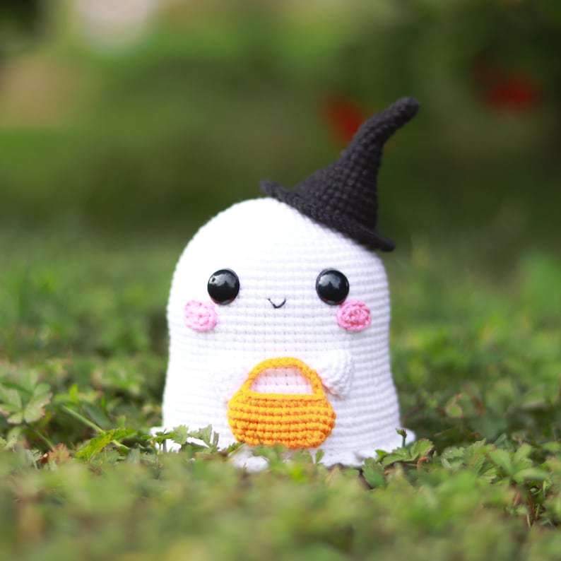 Crochet Halloween Pumpkins and Ghost PATTERN Amigurumi - Etsy