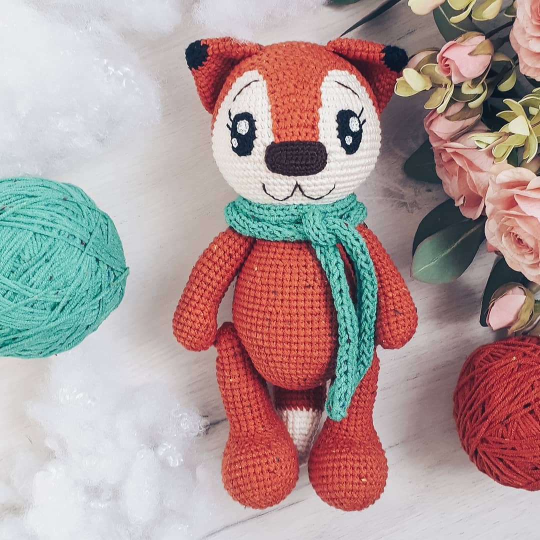 Little Fox Crochet PATTERN Fox Amigurumi Stuffy Fox - Etsy