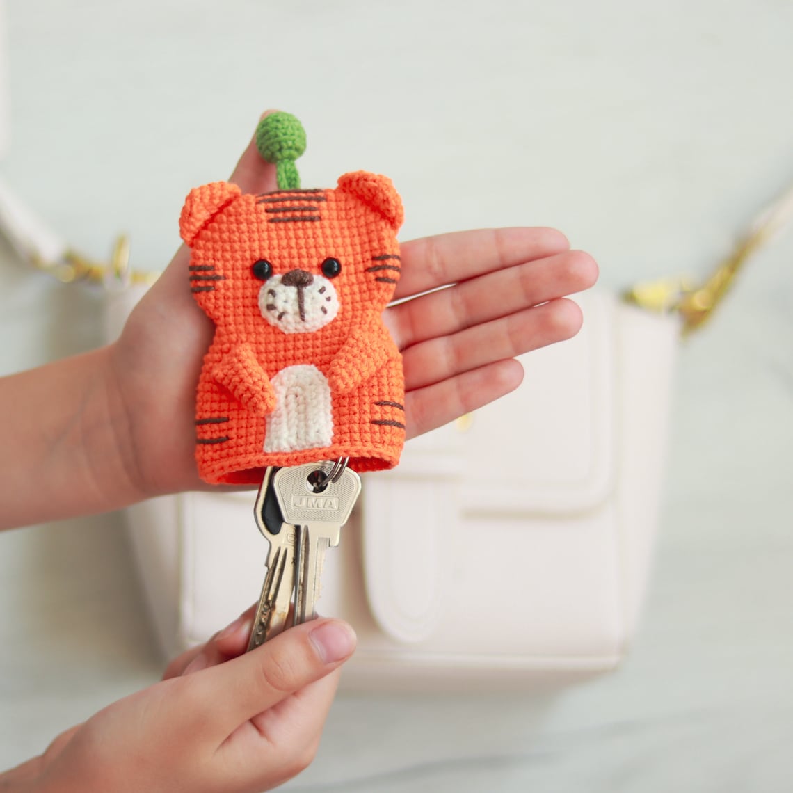 PATTERN: Crochet Key Cover Tiger Amigurumi Cozy Key Holder - Etsy