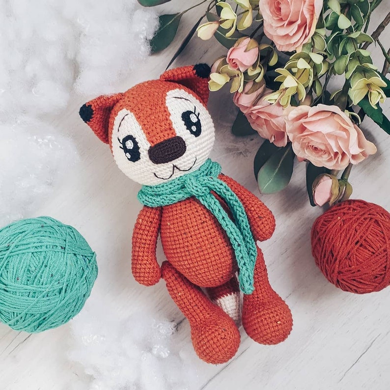 Little Fox Crochet PATTERN Fox Amigurumi Stuffy Fox - Etsy