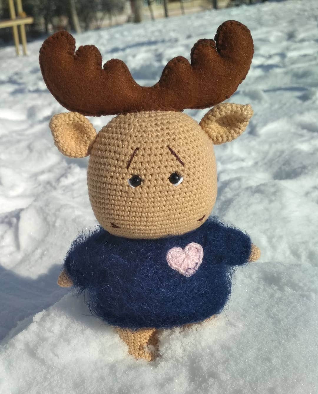 PATTERN of Christmas Moose Moose Crochet Pattern Crochet - Etsy