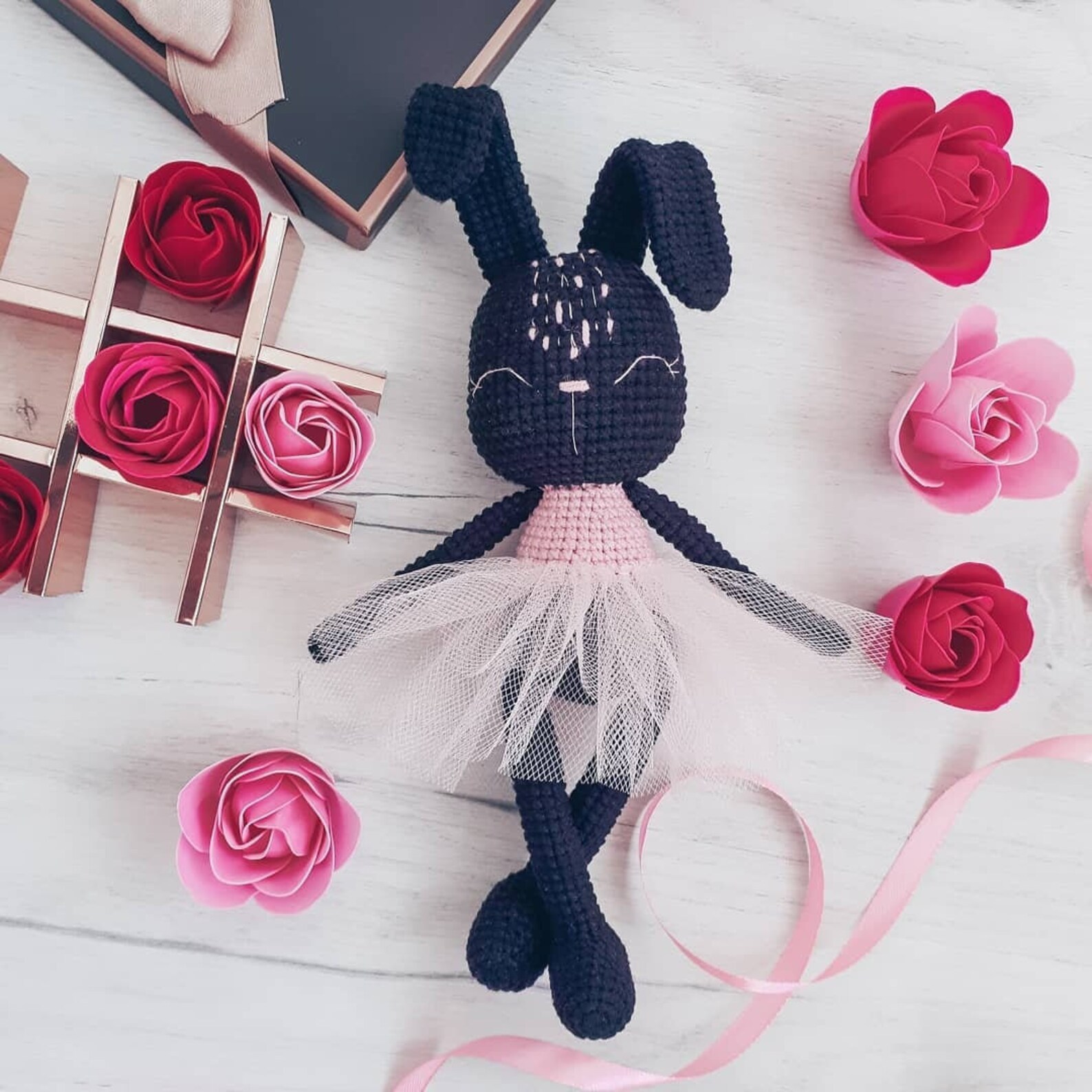 PATTERN Black Bunny Amigurumi Rabbit Crochet Bunny Pattern - Etsy