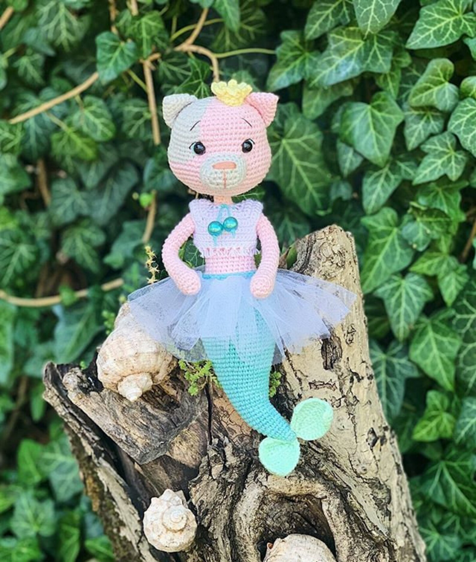 Crochet Purrmaid Mermaid Cat Pattern Amigurumi | Plush Mercat | Kitty ...