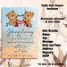 Teddy Bear Banner Birthday Invitation Template, Teddy Bear Banner ...