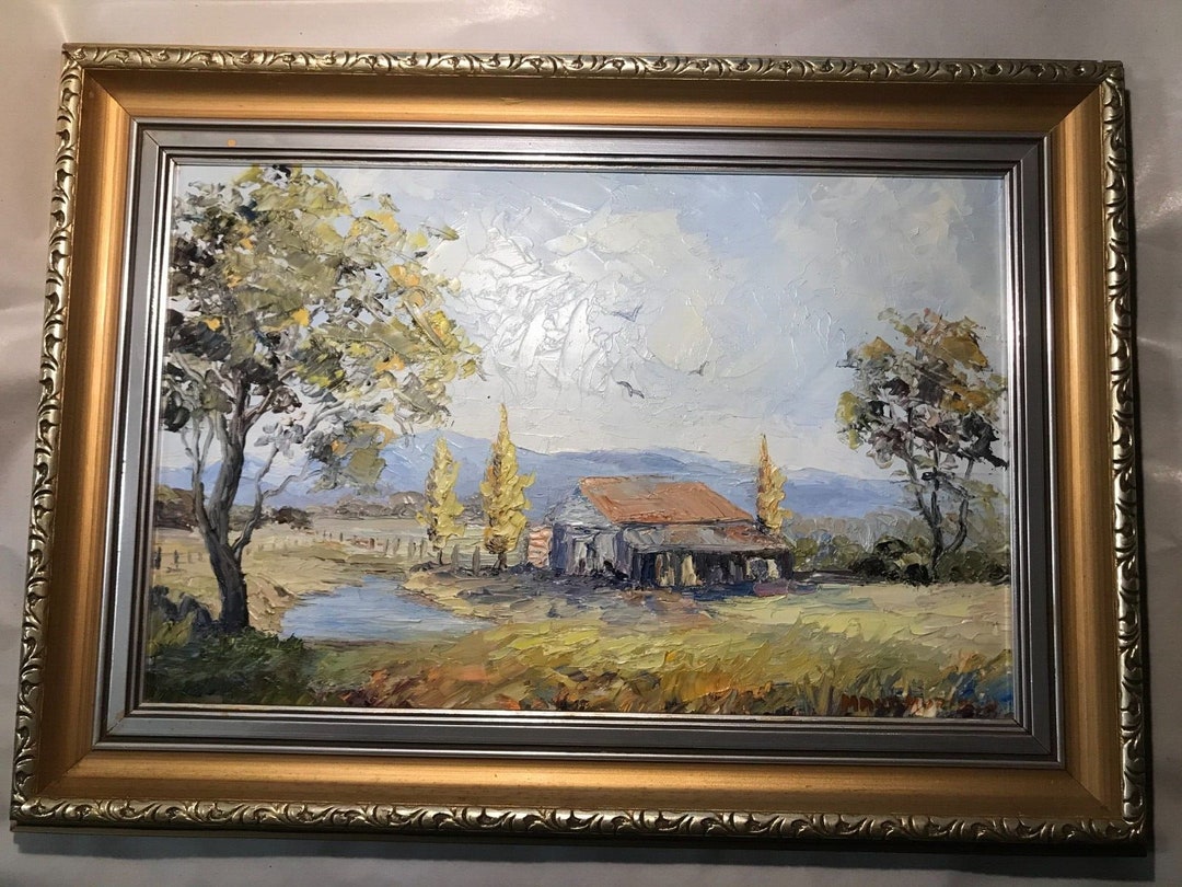 Antique Vintage Original Oil Painting Framed /signed 45cmx32cm - Etsy ...
