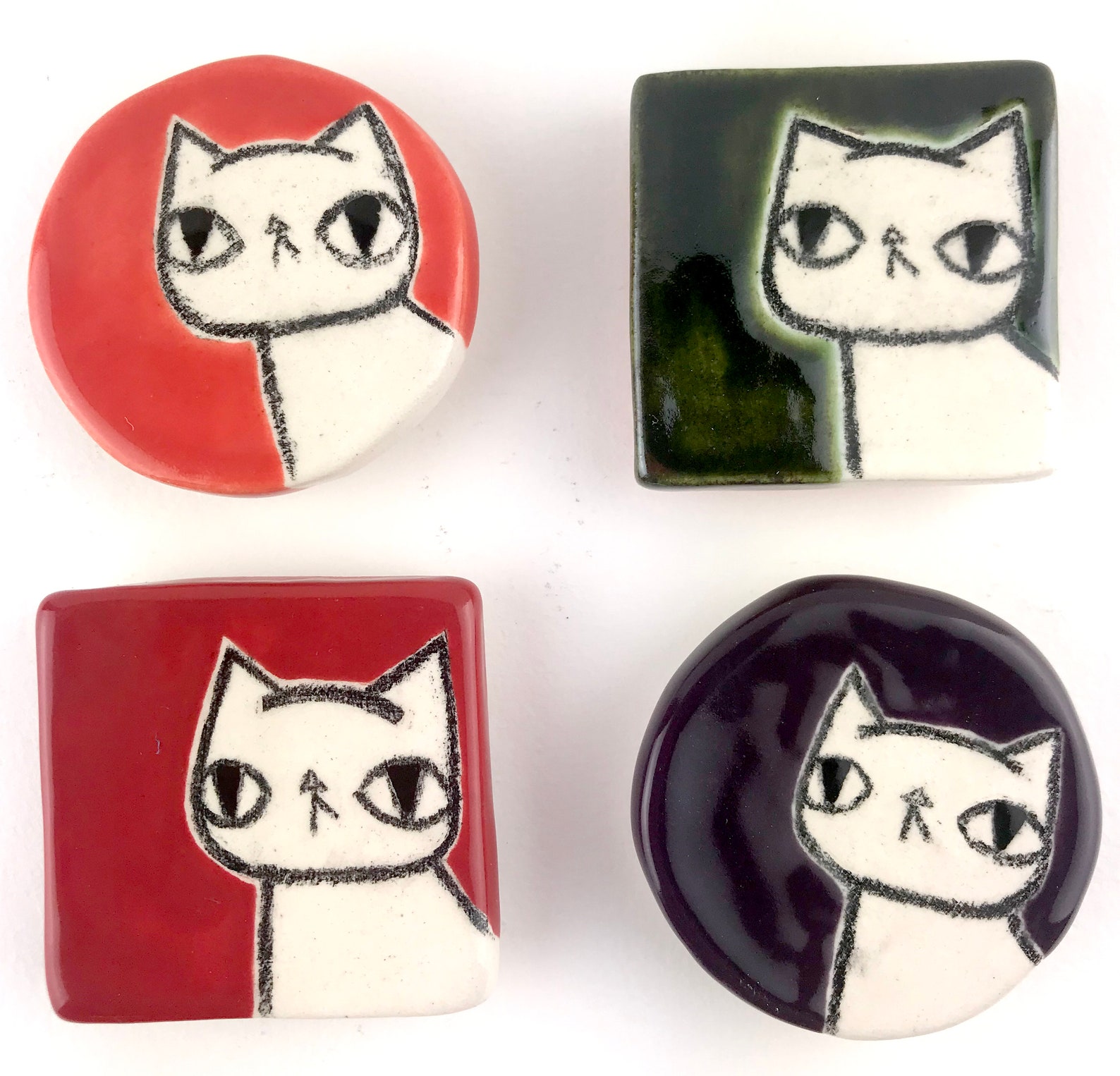 Ceramic Refrigerator Magnet - Message Board Magnet - Bulletin Board ...