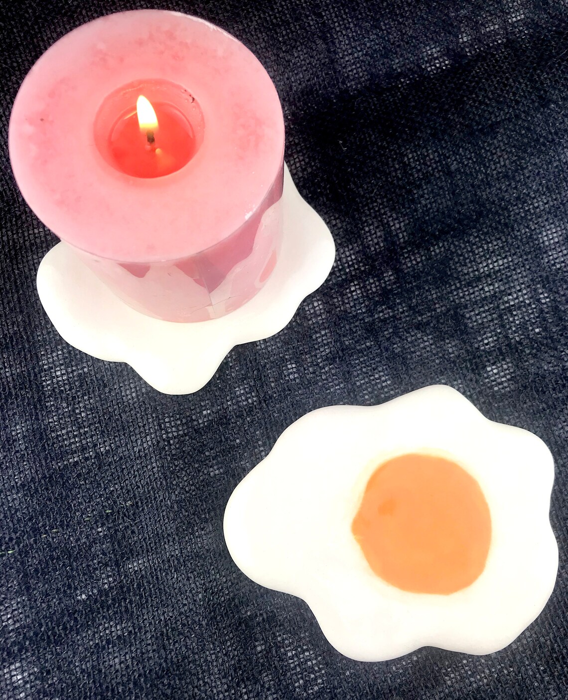 Ceramic Art Tile Spoon Rest Jewelry Dish Candle Plate | Etsy