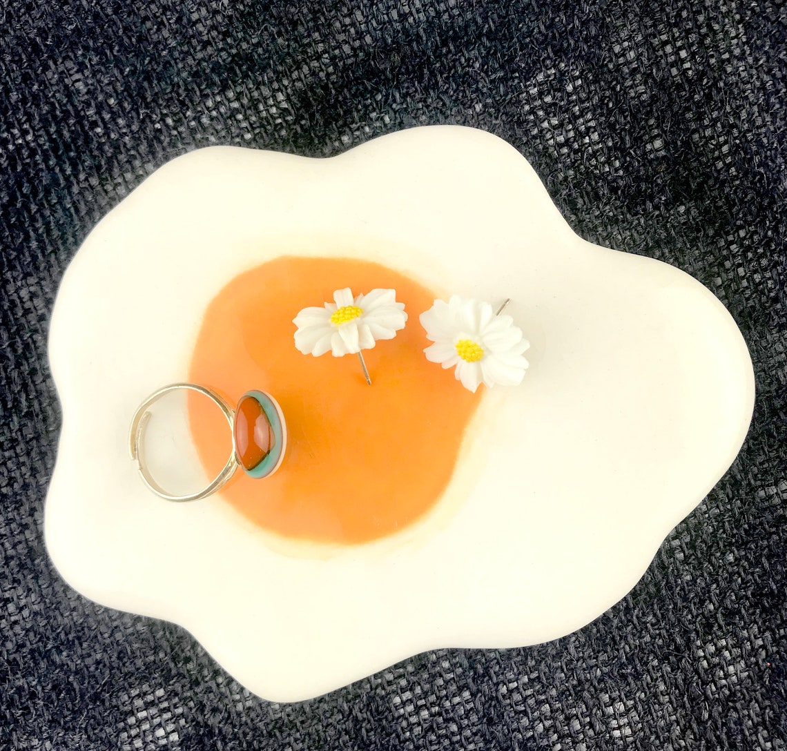 Ceramic Art Tile Spoon Rest Jewelry Dish Candle Plate - Etsy