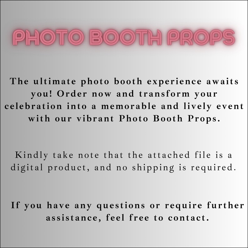 Photo Booth Props Instant Download for Your Party Fun - Etsy