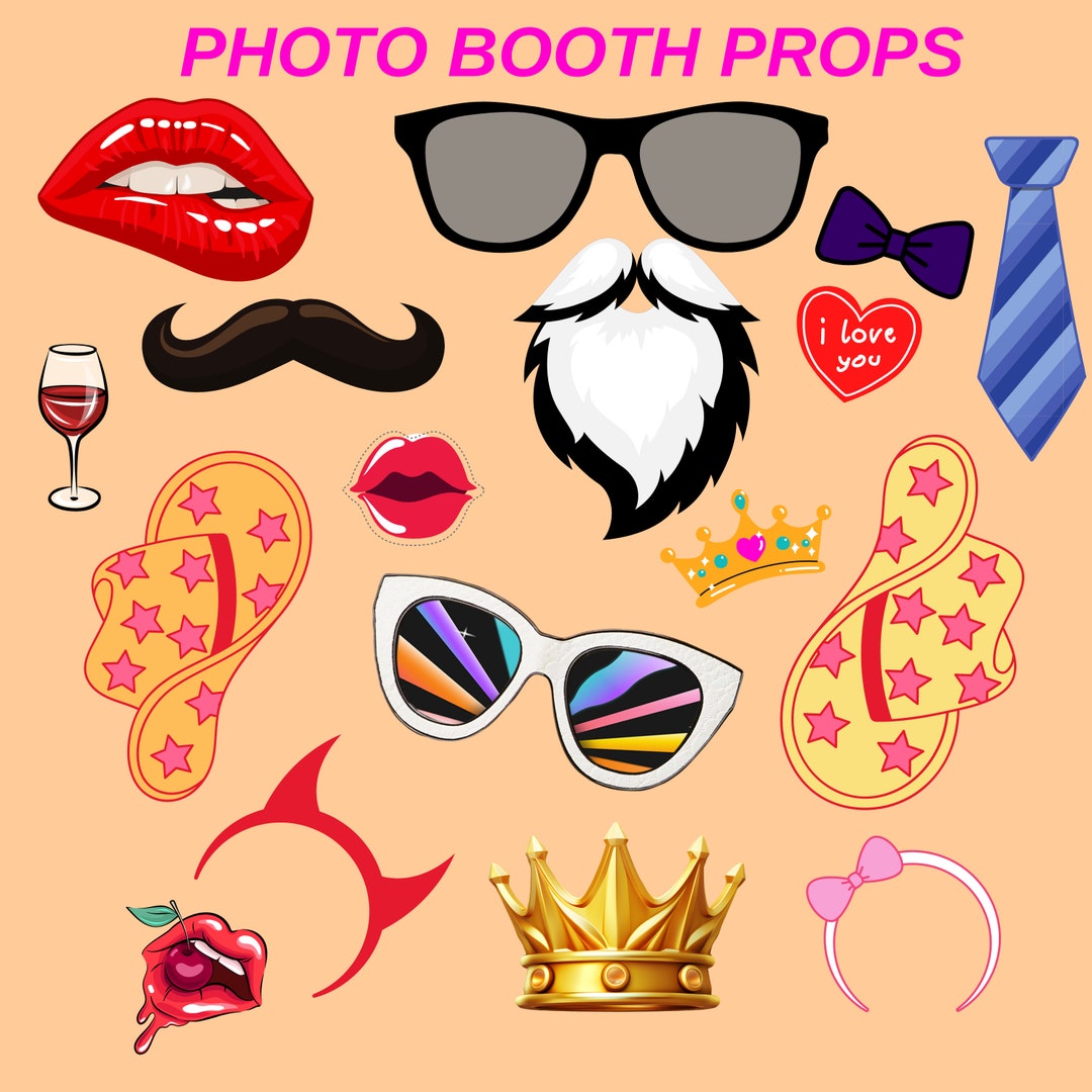 Photo Booth Props Instant Download for Your Party Fun - Etsy