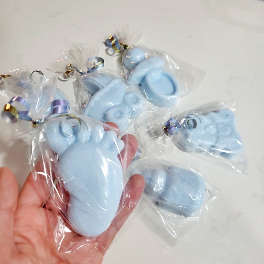 30 Soaps , Soap Feet, Baby Shower Soap, Heart Soap WRAPPED, Baby Shower ...