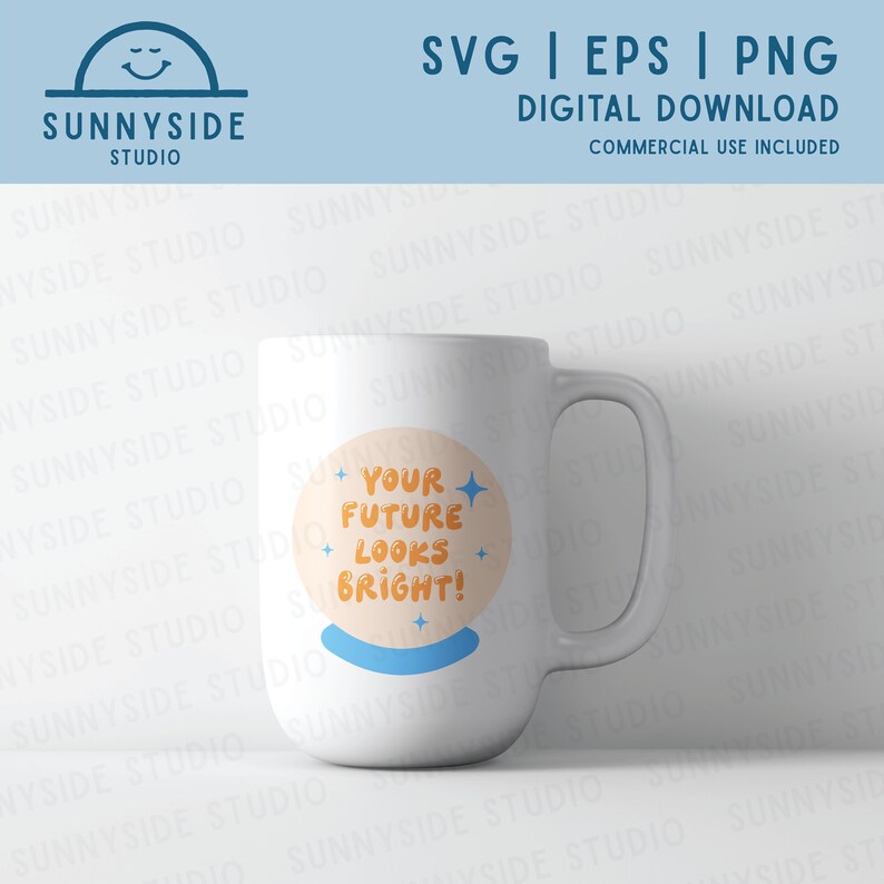 Your Future Looks Bright Sticker - Instant Download, Digital Download ...