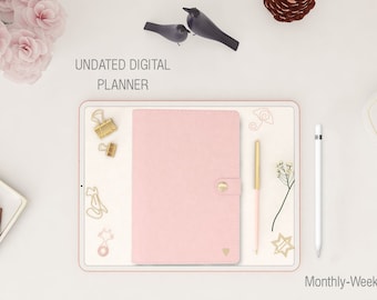 Pink Undated Planner - Etsy