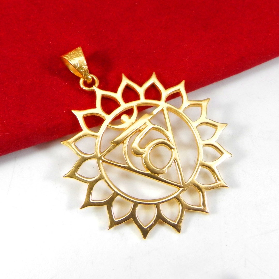 Gold Vermeil Necklace Pendant, Unique Pendant, Personalized Gifts, Gold ...