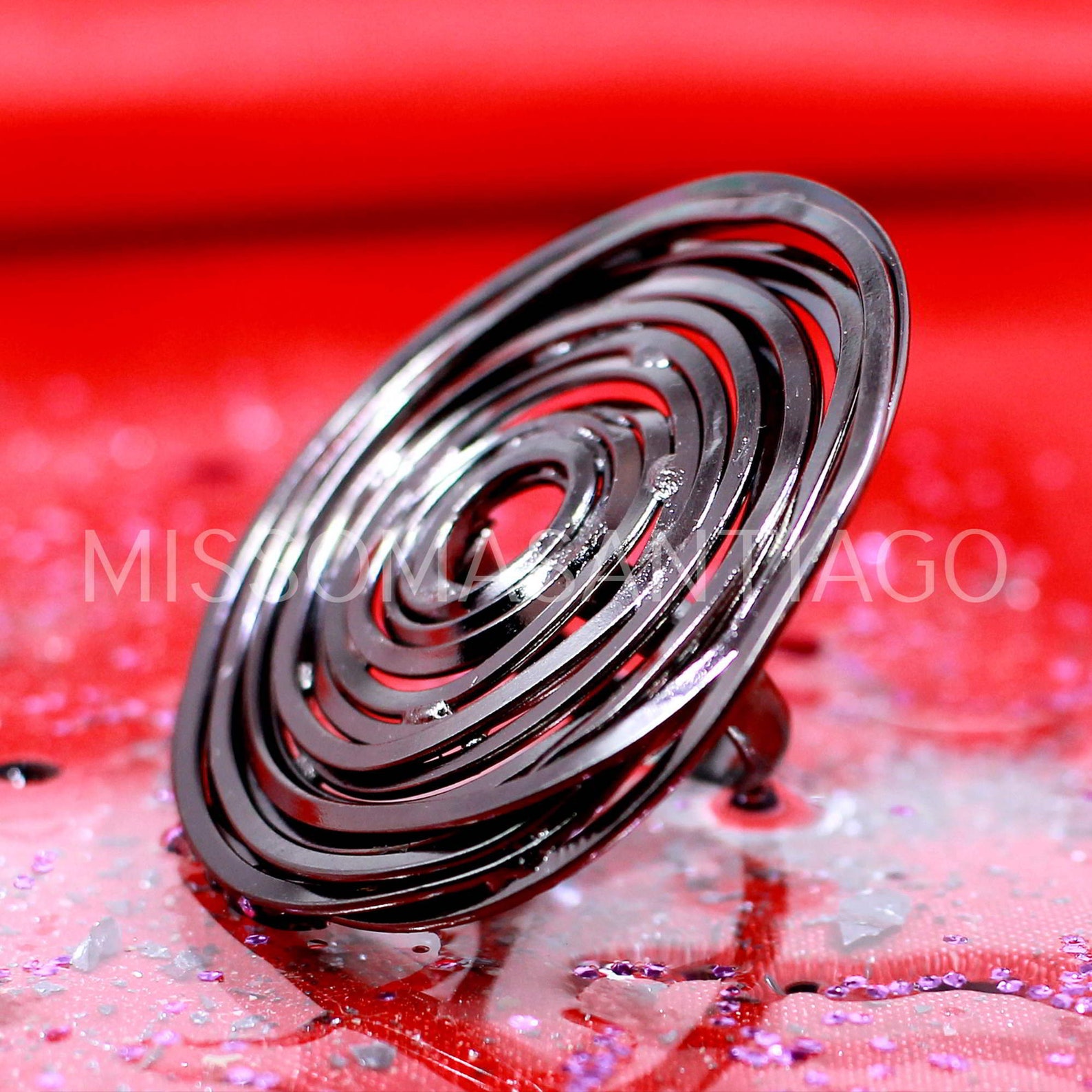 Stylish Black Ruthenium Plated Brass Ring Gothic Jewelry | Etsy