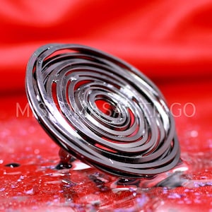 Stylish Black Ruthenium Plated Brass Ring Gothic Jewelry - Etsy