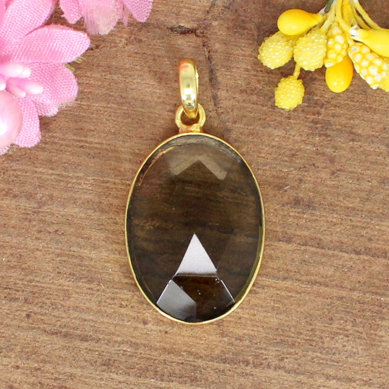 Smoky Quartz Pendant Women & Men Pendant Pendant for - Etsy