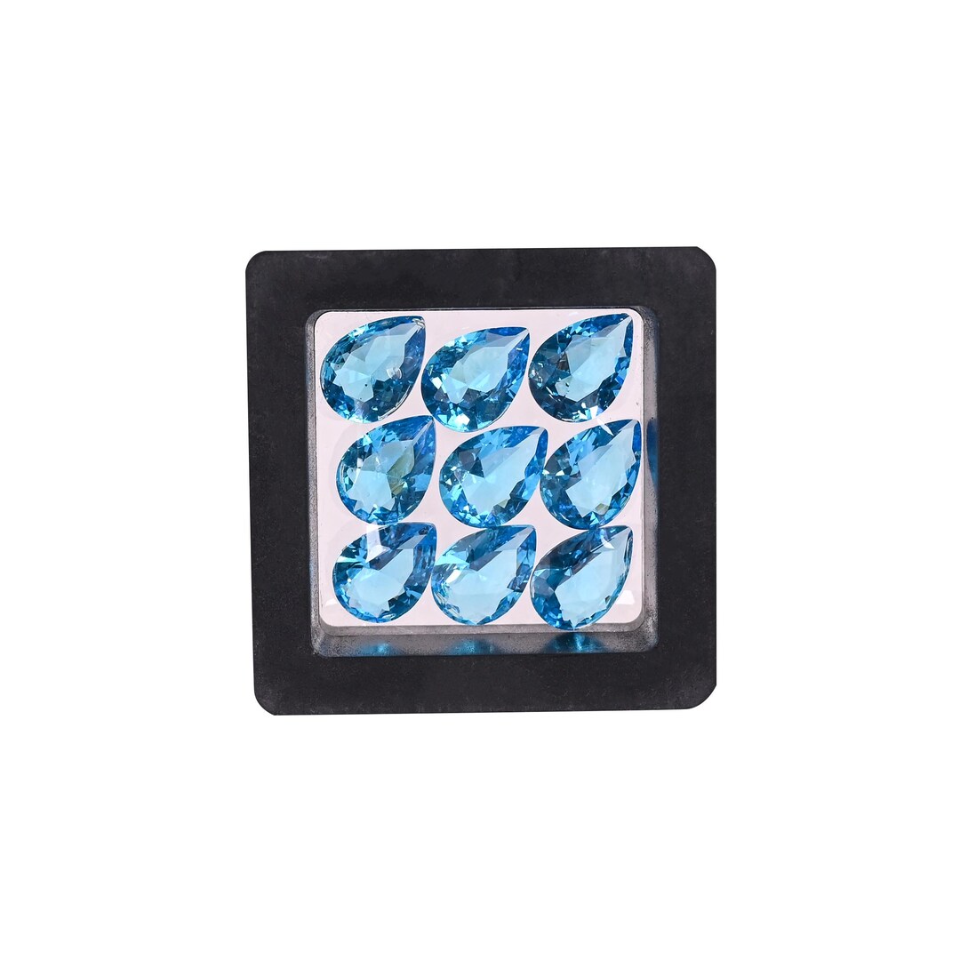 Blue Topaz Hydro Stone, Pear Shape, Ideal for Jewelry Makers and ...