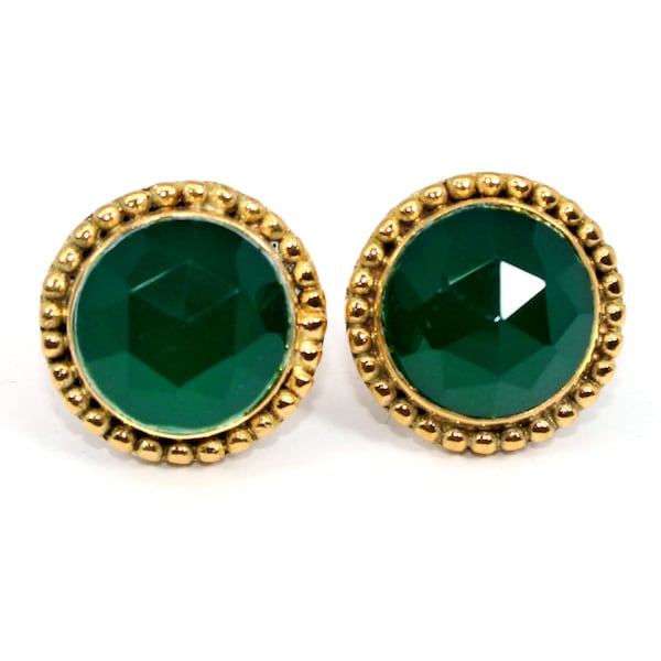 Green Earrings Studs - Etsy