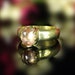 Champagne Hydro Unisex Ring Gemstone Ring Victorian Ring Gold Plated ...