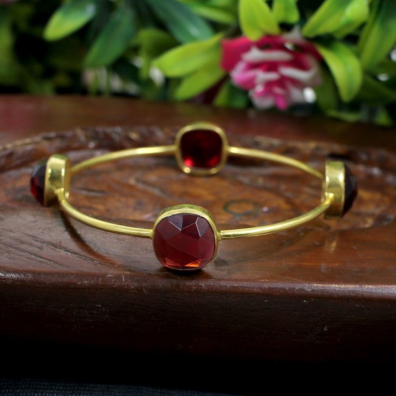 Women Stacking Bangle Handmade Bangle Pinktourmaline Bangle - Etsy