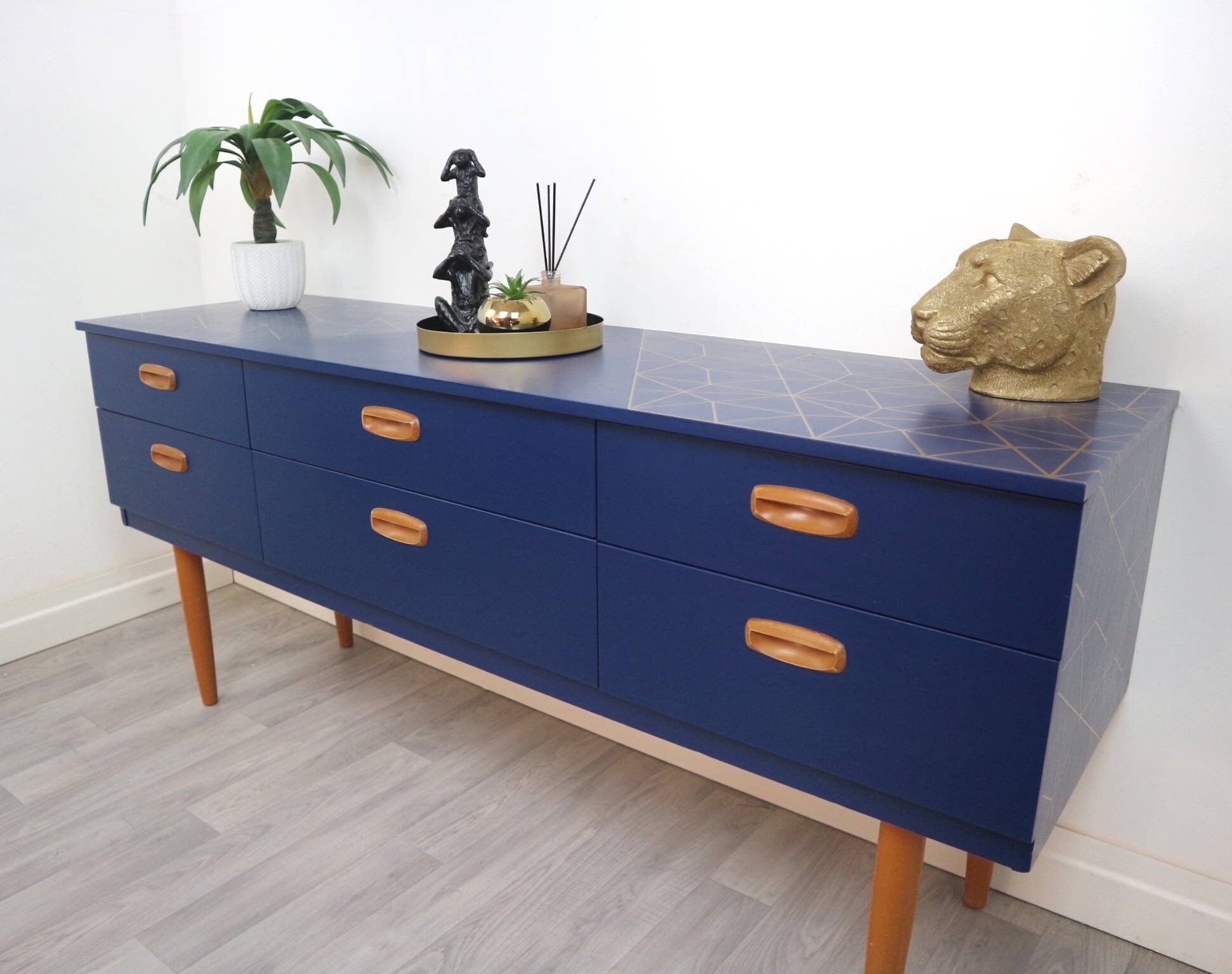 Painted Schreiber Sideboard Retro Sideboard Painted Furniture Geometric Furniture Vintage Sideboard Painted Sideboard Etsy Ireland