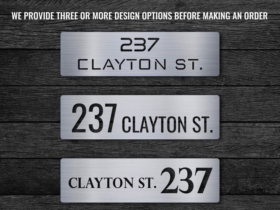 Stainless Steel Laser Cutting аddress Plate With Street Name and House ...