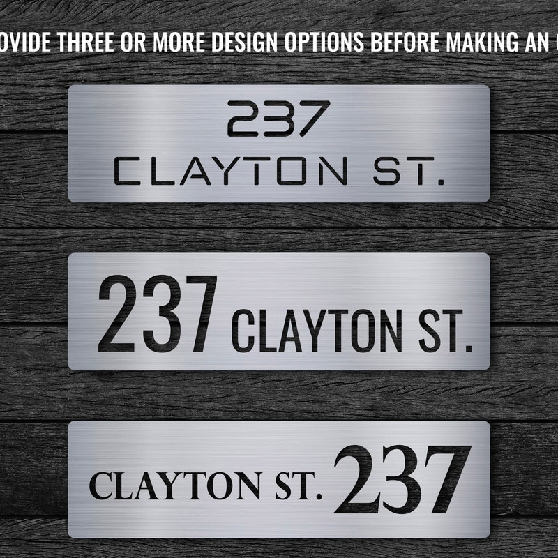 Steel Number Plates - Etsy