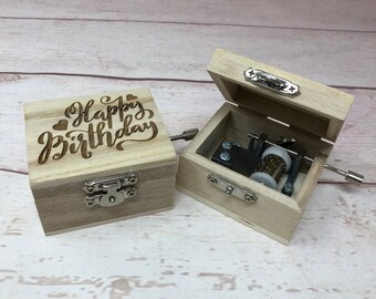 Happy Birthday Music Box | Etsy UK