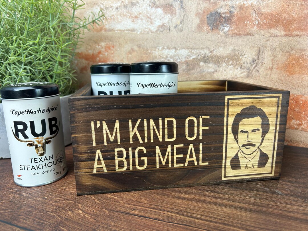 Ron Burgundy Anchorman I'm Kind of A Big Deal Cook Kitchen Tidy / Caddy ...