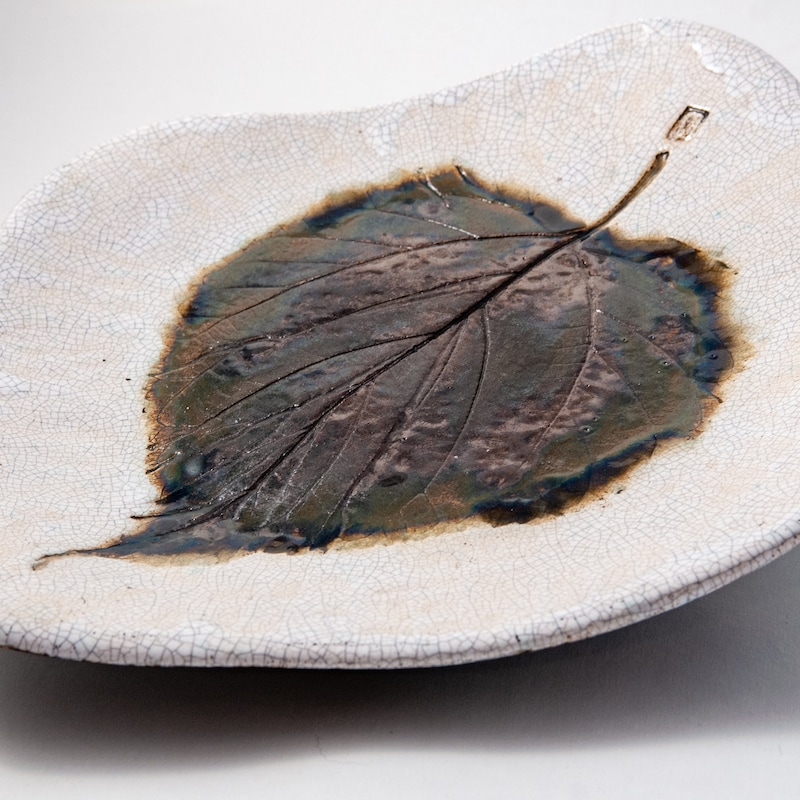 Ceramic Leaf Plate - Etsy