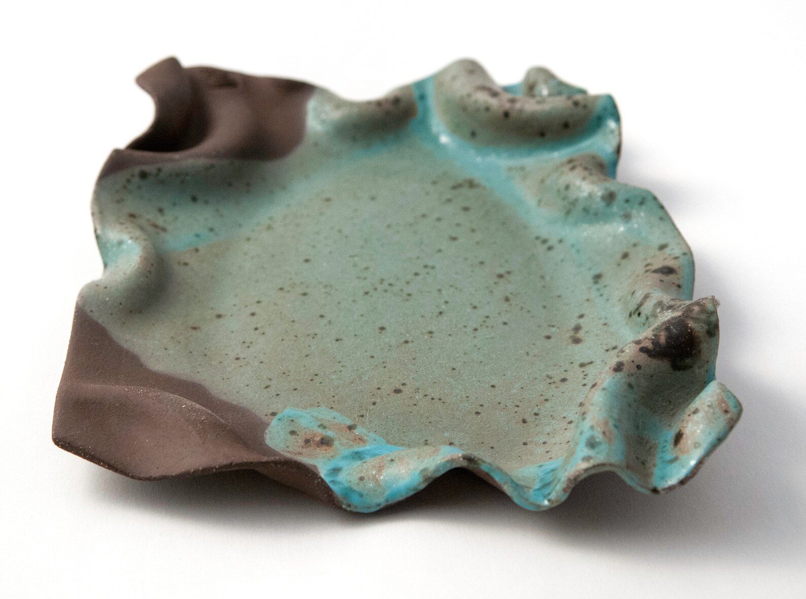 Dinner Plate, Modern Ceramic Plate, Blue Pottery Plate, Pottery Dish ...