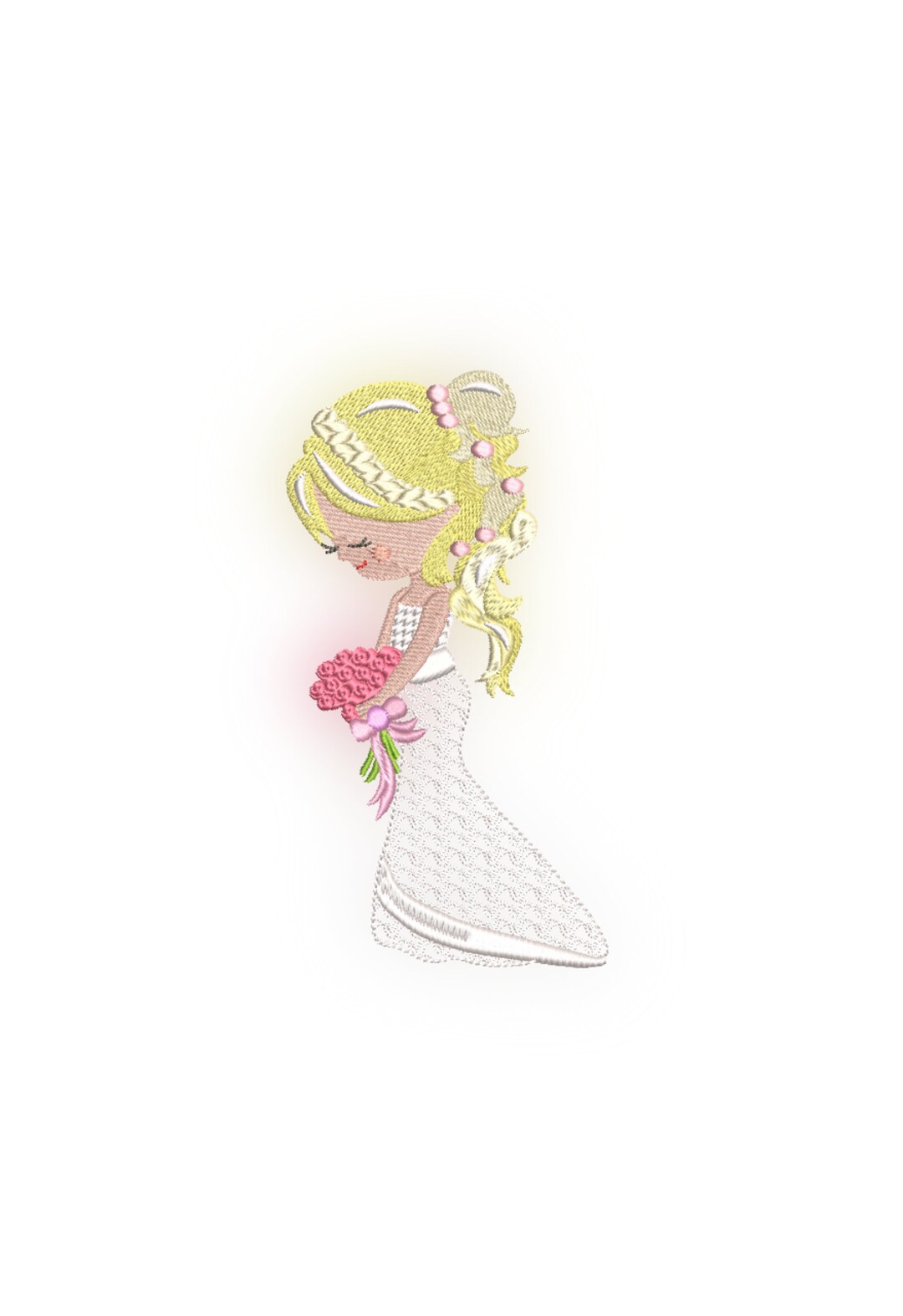 Embroidery File Wedding Bride Digital File Embroidery - Etsy