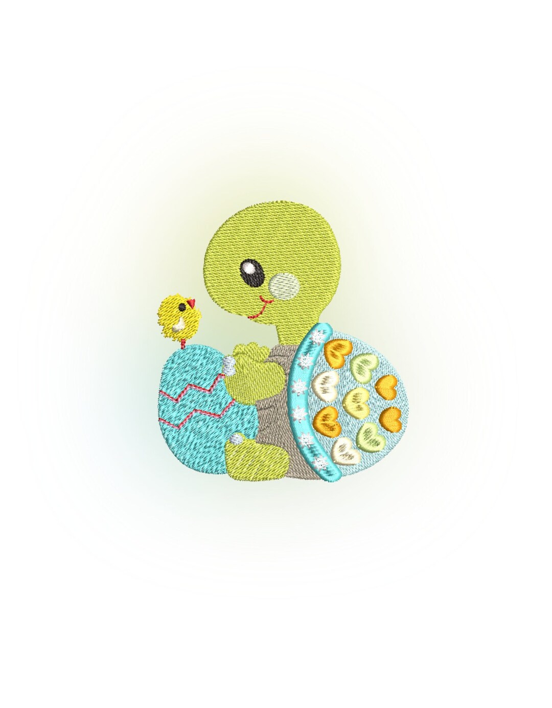 Embroidery File Easter, Turtle Happy Easter, Digital File, Embroidery ...