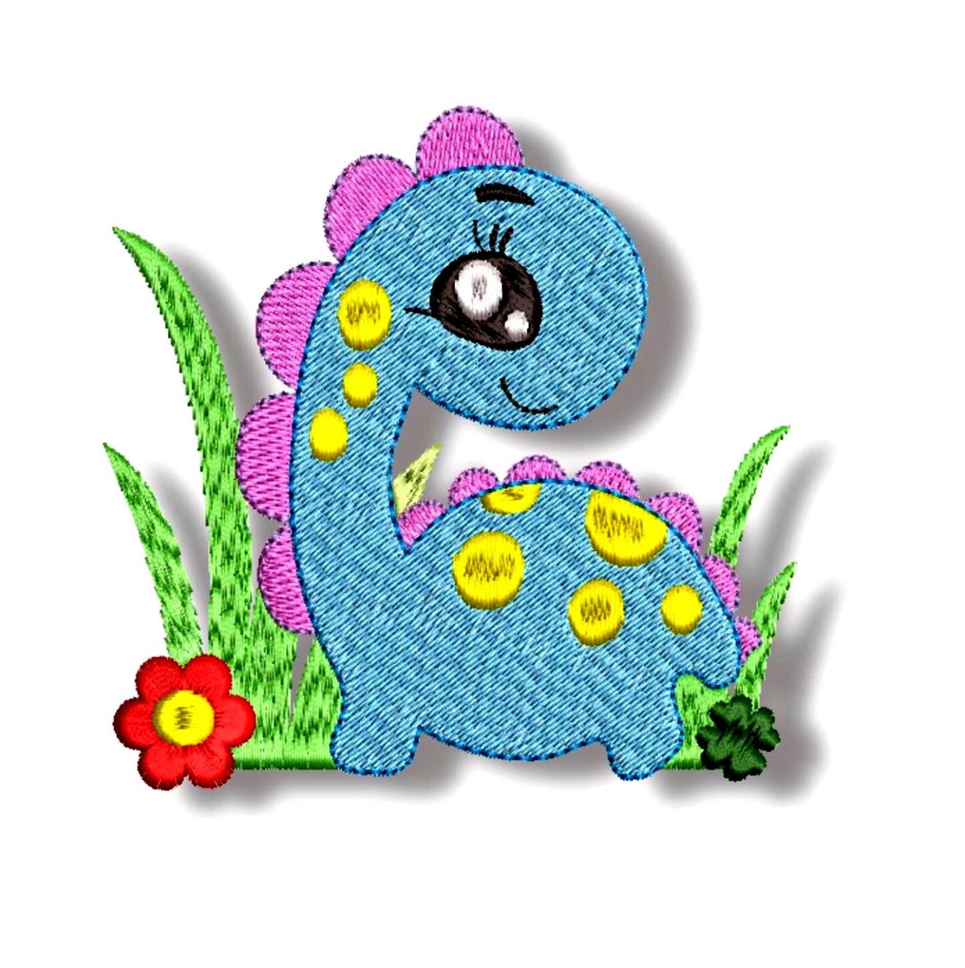 Embroidery File Dinosaur, Embroidery File Dino - Etsy