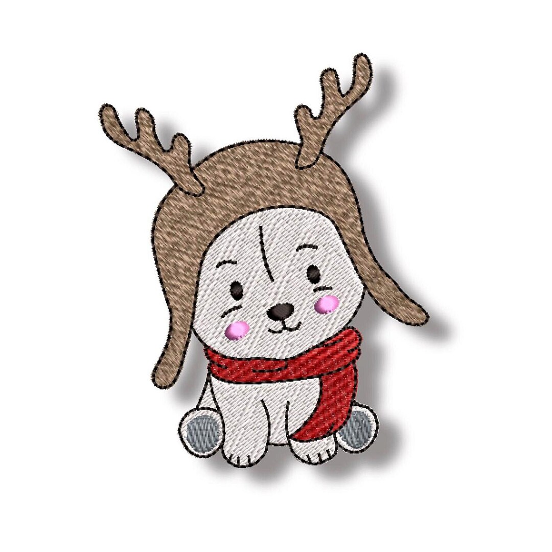 Embroidery File Dog, Digital File for Instant Download, Other Sizes on ...